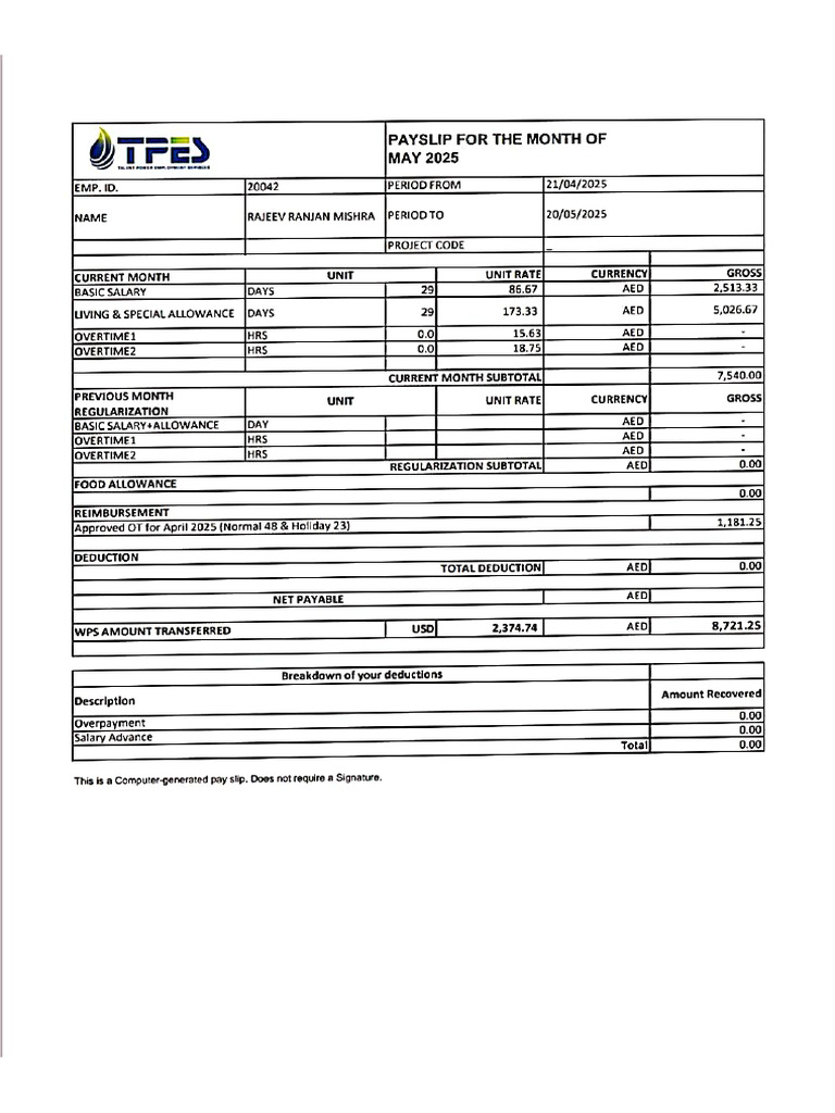 Payment Slip | PDF