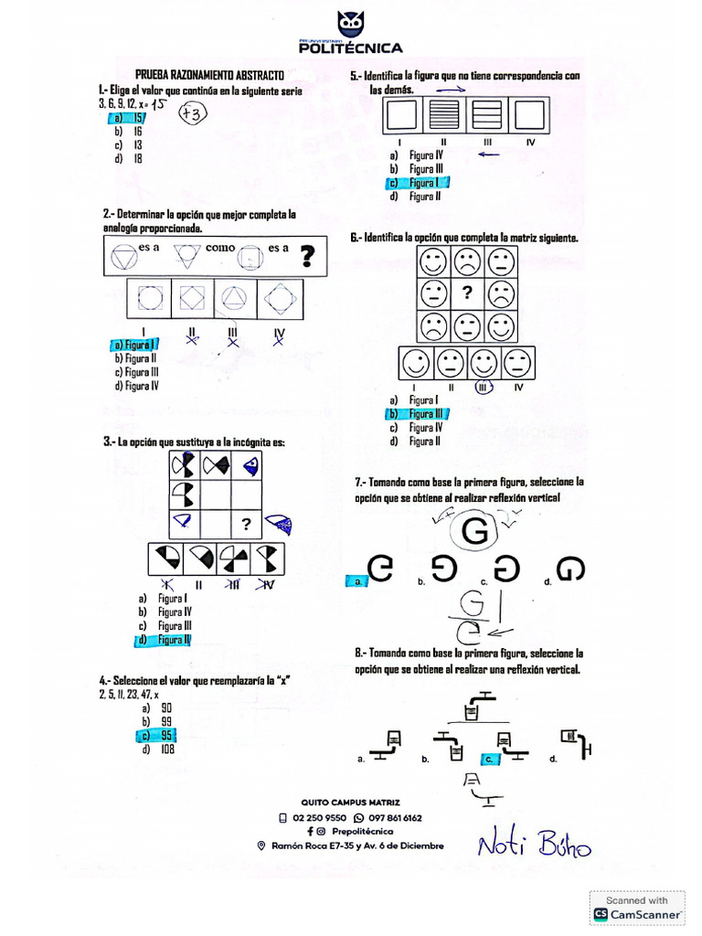 Razonamiento Espacial EPN | PDF