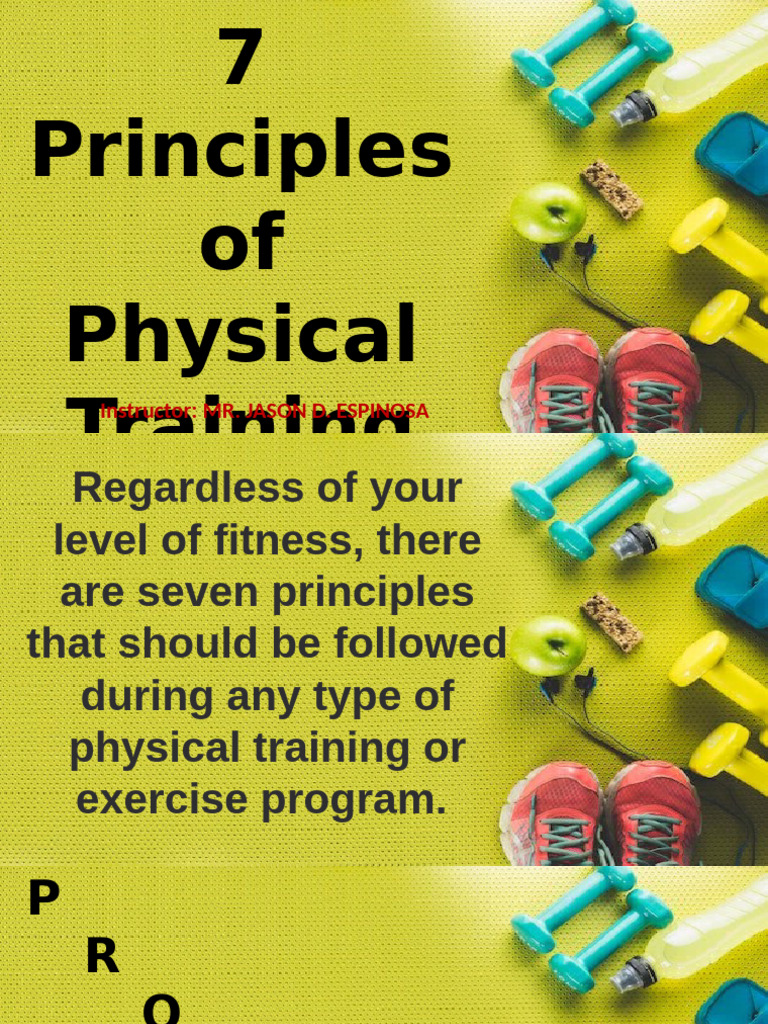 7 Principles of Physical Training Nac Topic | PDF | Physical Fitness ...