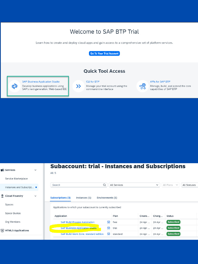 Dev Space For BAS in SAP BTP | PDF