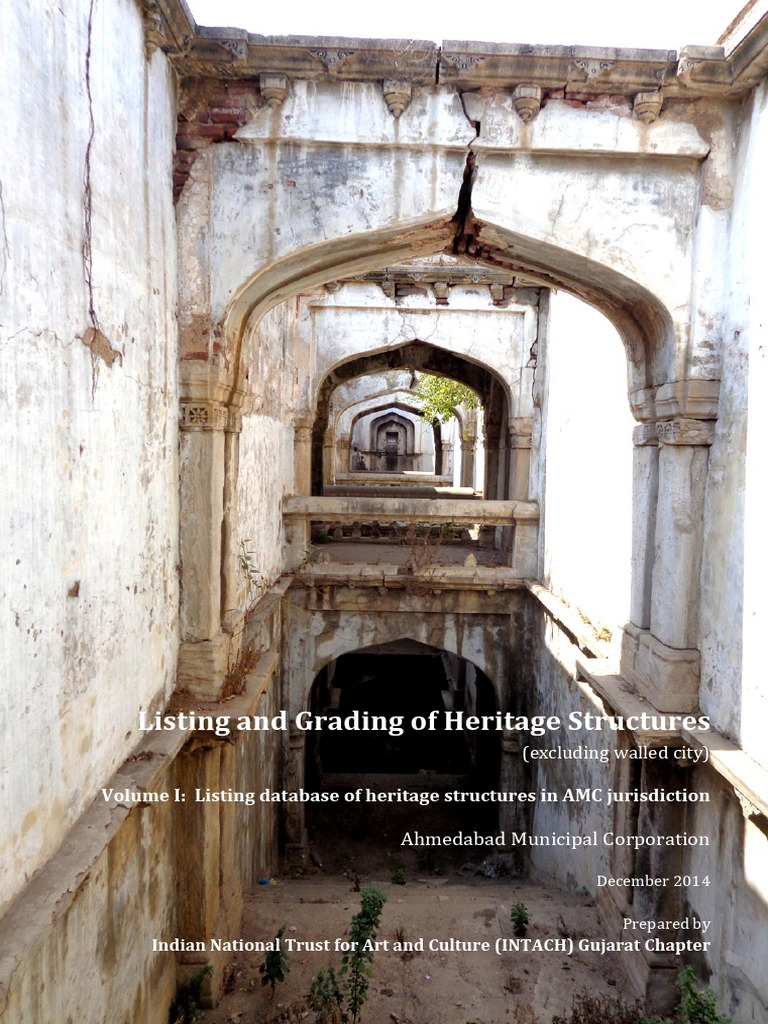 03 144. Listing and Grading of Heritage Structures Vol 1 Ahmedabad 2014 UMC | PDF