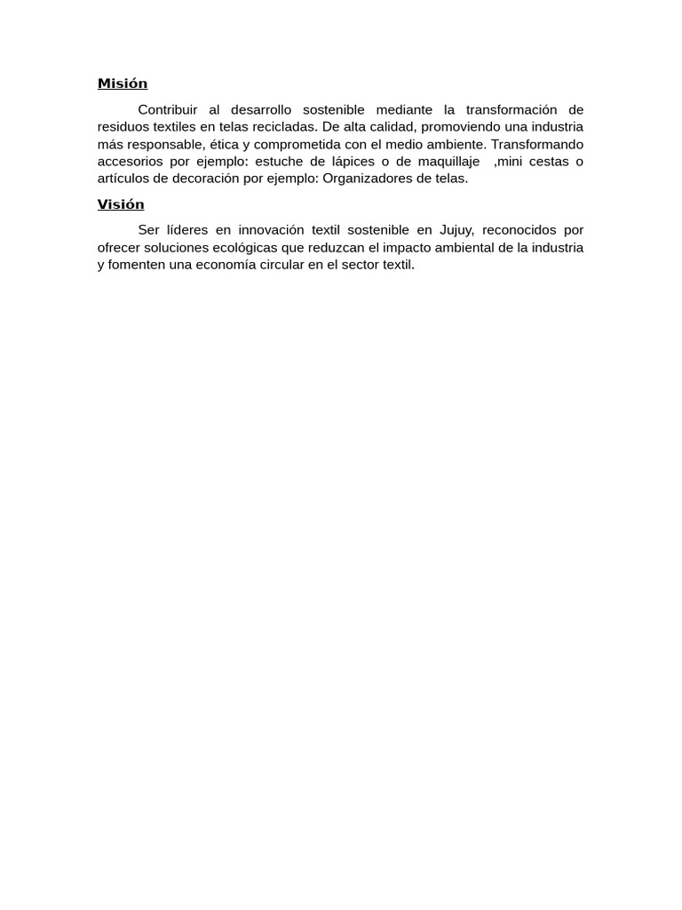 Mision y Visión | PDF