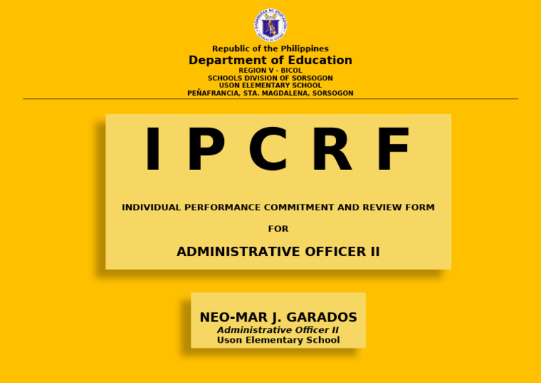 Front Ipcrf | PDF