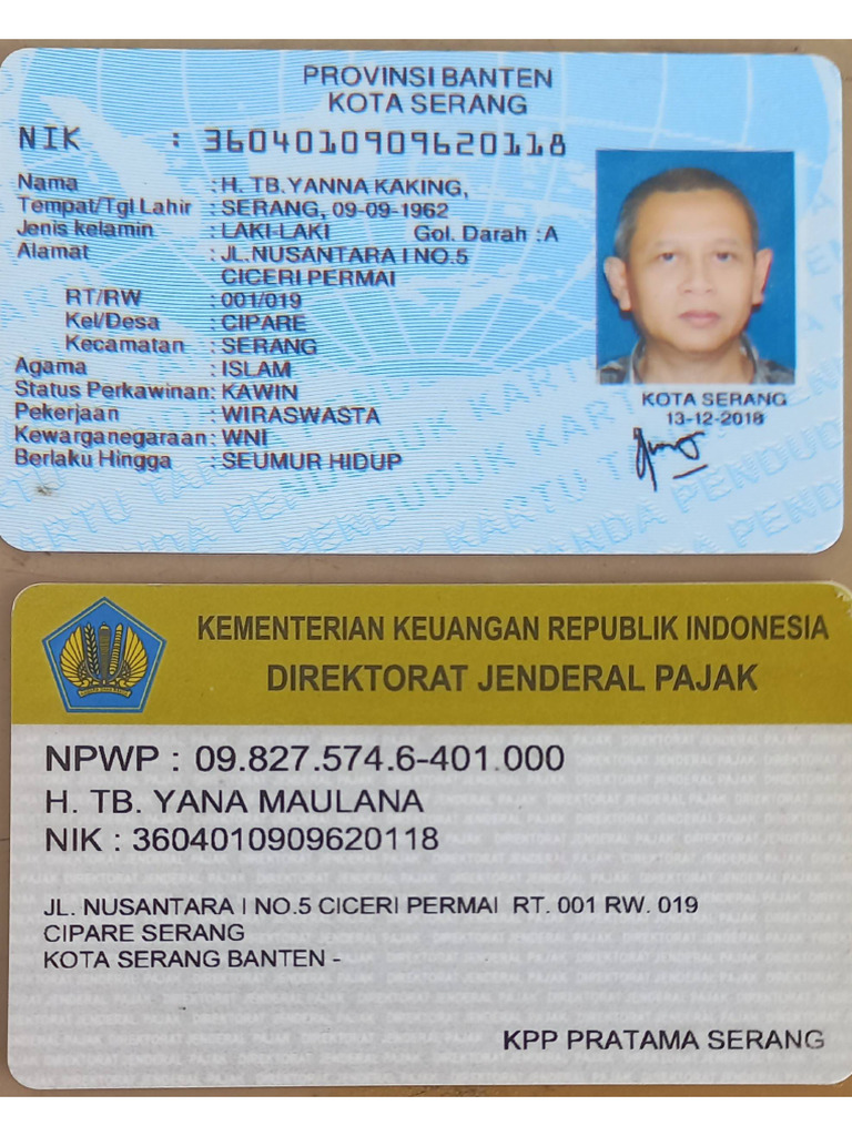 KTP NPWP Pribadi | PDF