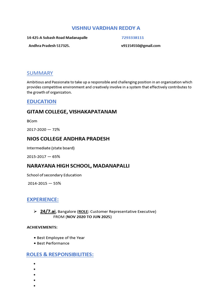 VISHNU VARDHAN REDDY A (1) | PDF