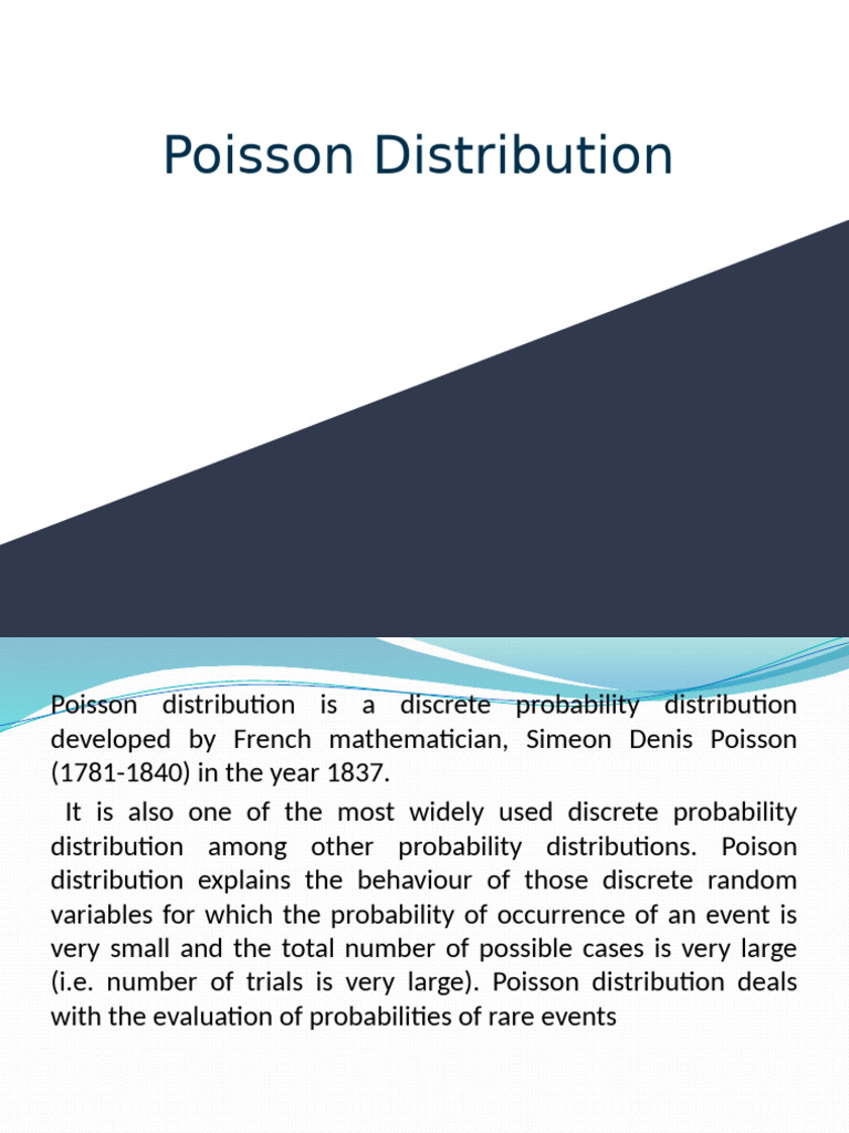 Understanding Poisson Distribution Basics | PDF | Poisson Distribution ...