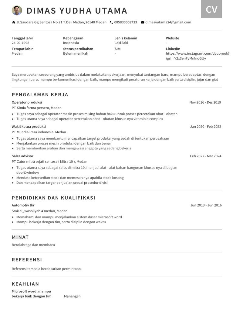 CV 2024 | PDF