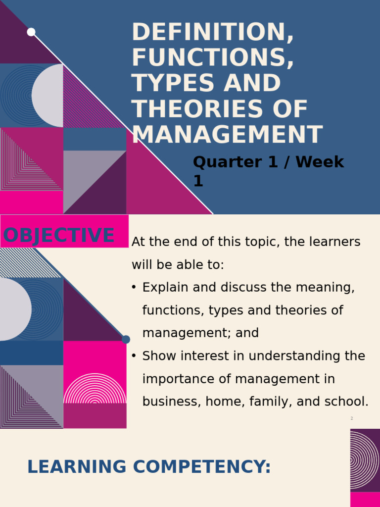 Management: Definitions, Types, Theories | PDF | Business Economics ...