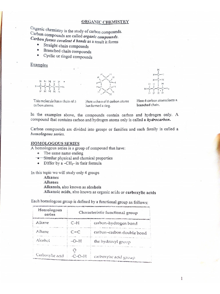 Organic Chemistry 1 Pdf
