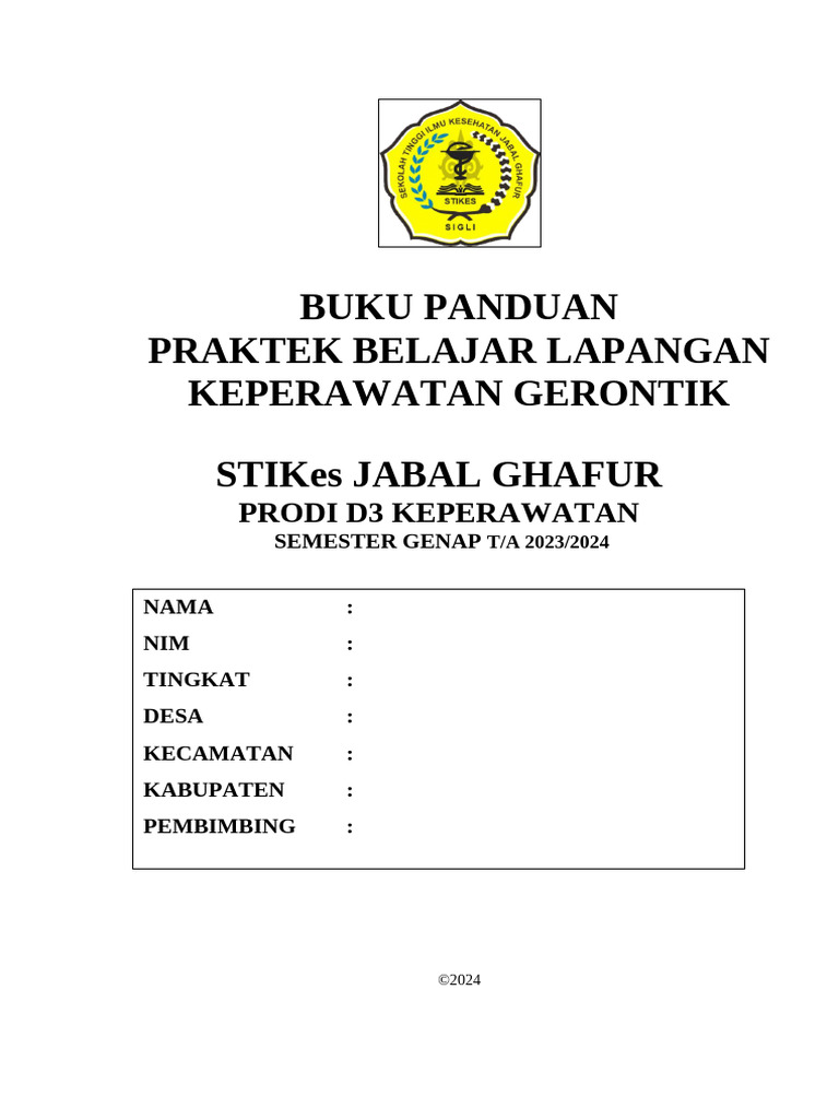 Modul Kep. Gerontik 2024 | PDF