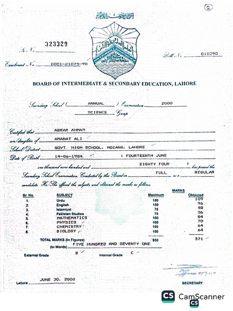 Educational Documents and MS Transcript | PDF