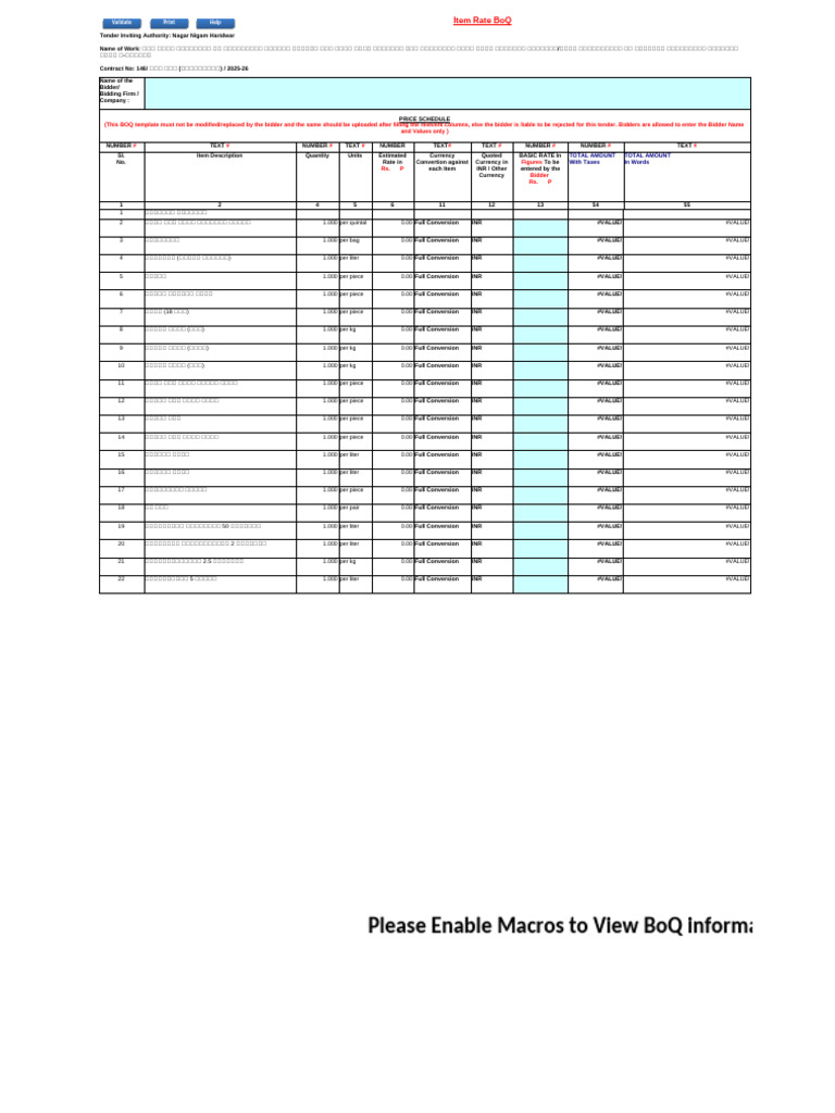 Boq 101098 | PDF