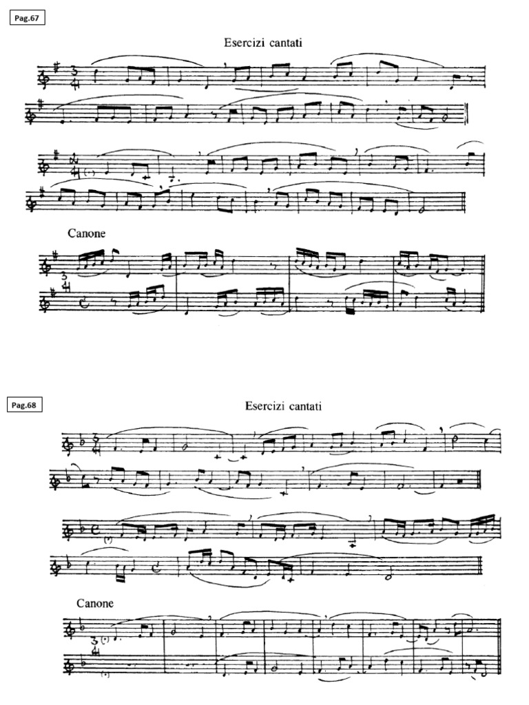 Solfeggi Cantati Pp.67!68!69 | PDF