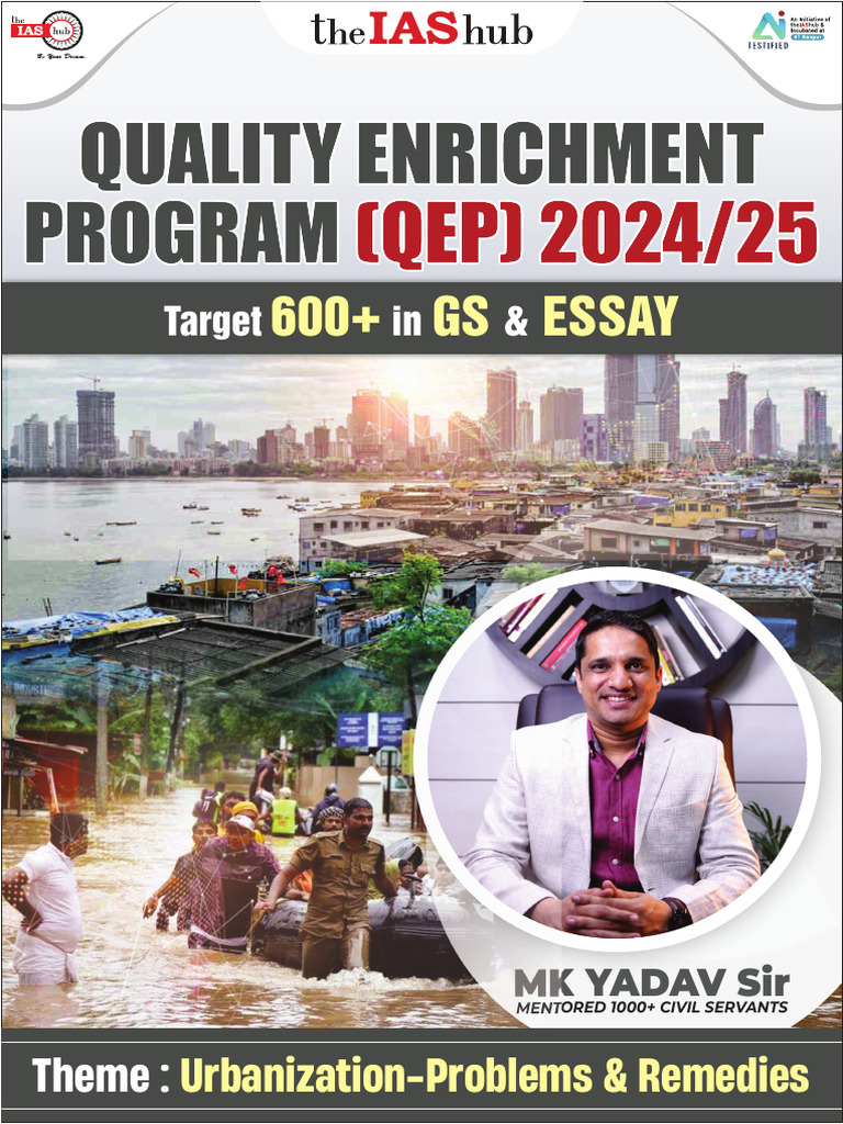 QEP 2024 Theme Urbanisation TheIAShub PDF | PDF | Cost Of Living | Urbanization