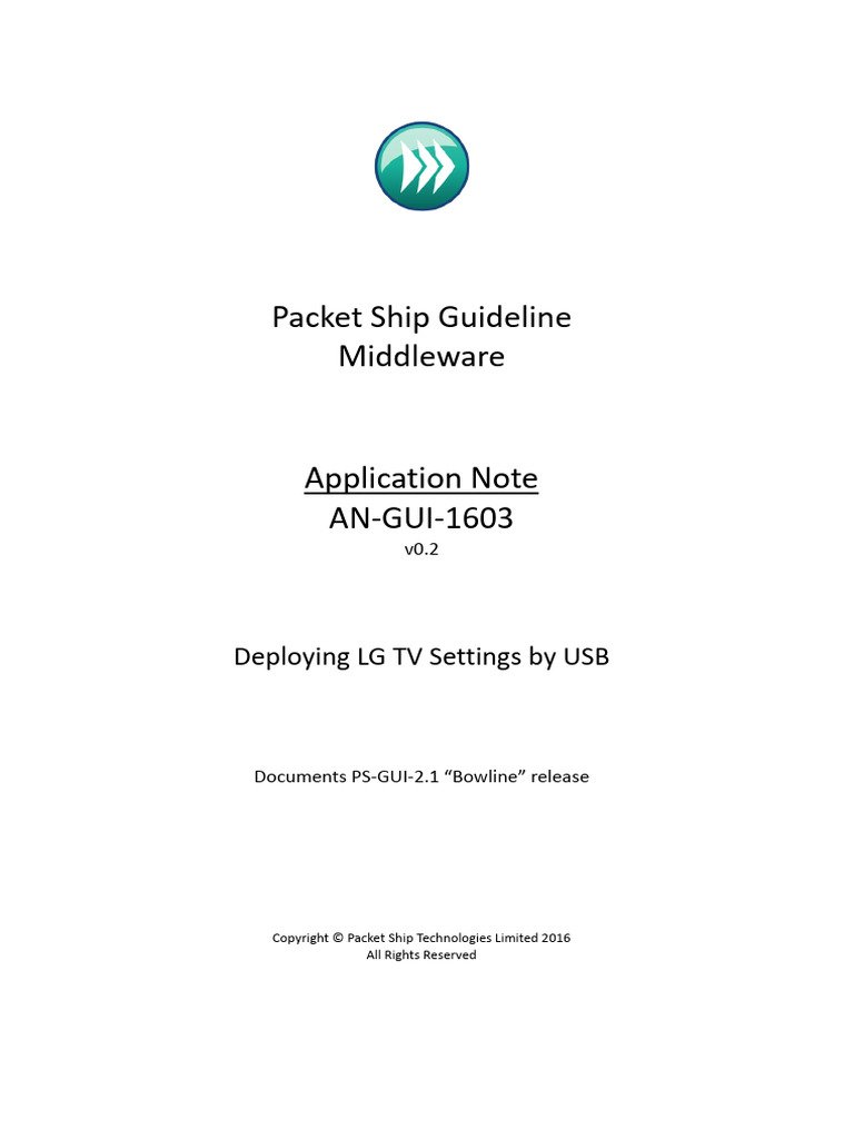 Packet Ship AN-GUI-1603A - LG Settings by USB | PDF | Computer ...