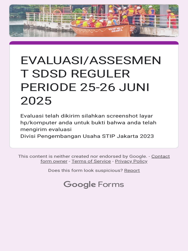 Evaluasi SDSD Reguler 25-26 Juni 2025 | PDF