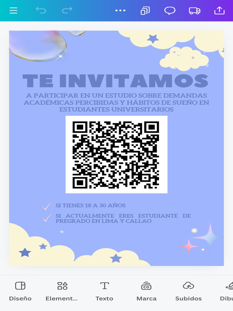 Cartel Codigo QR Sueño - Flyer (A4) | PDF