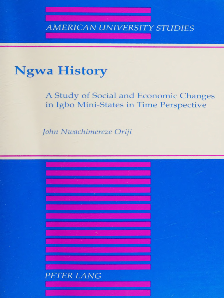 Ngwa History: Social and Economic Changes | PDF
