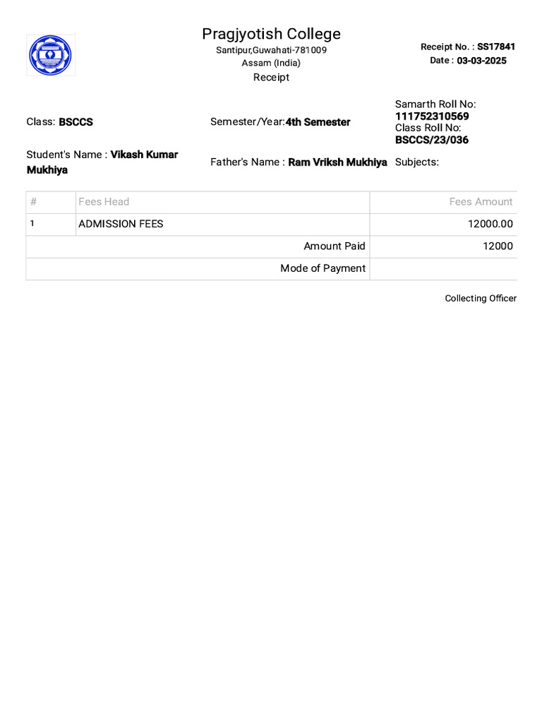 Fourth Semester Pay | PDF