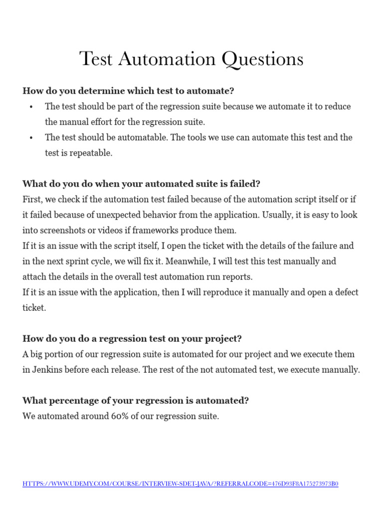 Test Automation Best Practices | PDF | Selenium (Software) | Software ...