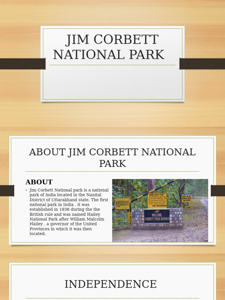 Jim Corbett National Park | PDF