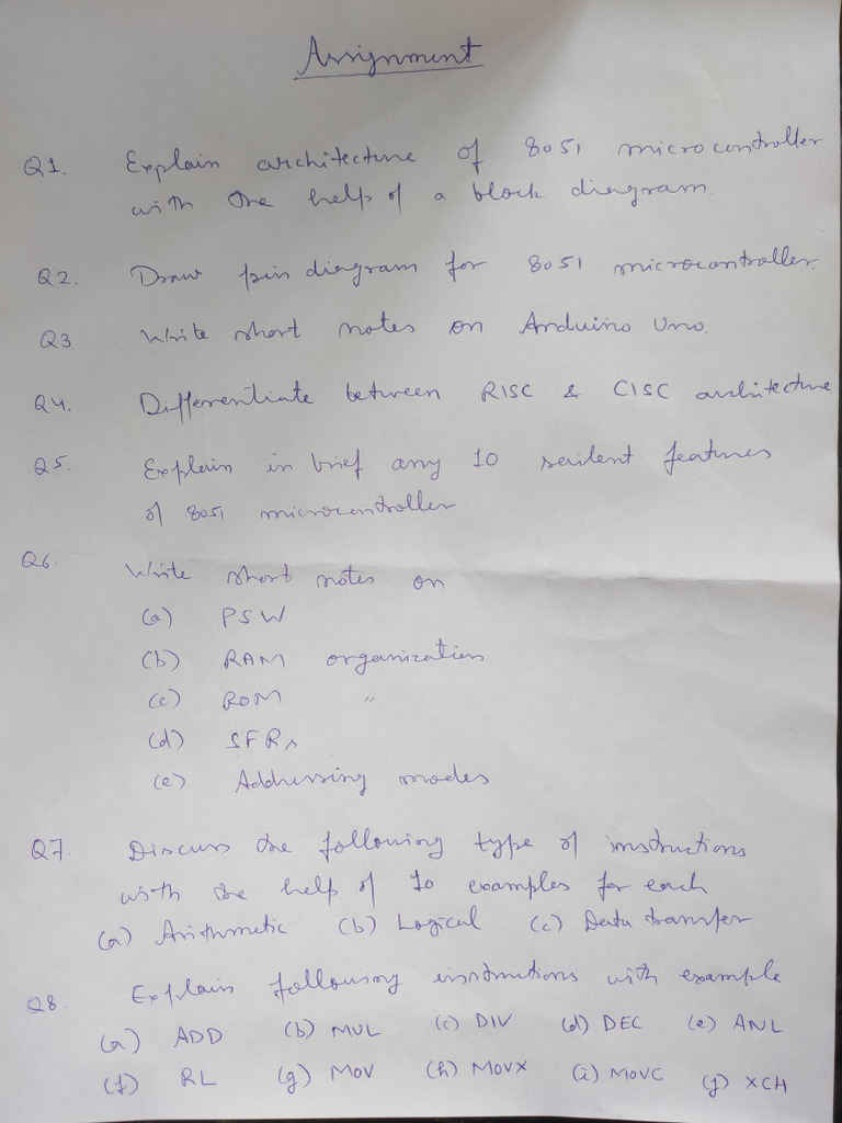 Assignment Microcontroller | PDF