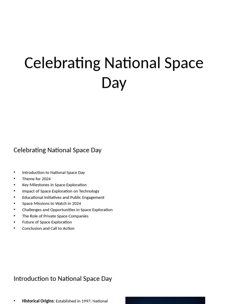Celebrating National Space Day | PDF | Space Exploration | Flight