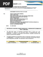 Assessment Instruction 07 of 2025 - Provincial Timetables For Gr6,9,10,11,12 June Exam | PDF