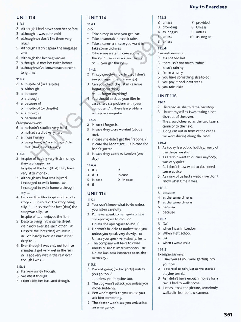 Đáp Án Sách Self-Study | PDF