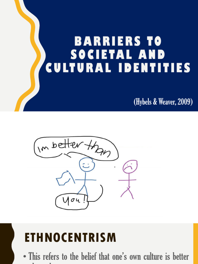 Barriers to Cultural Identity Understanding | PDF