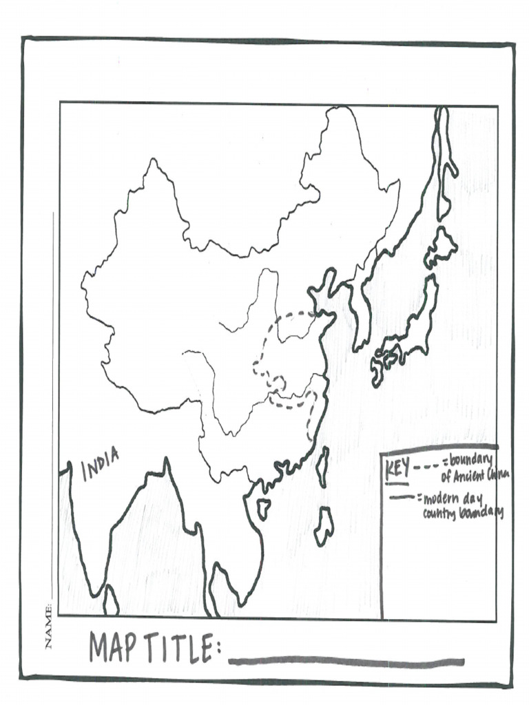 Ancient China Map Activity | PDF