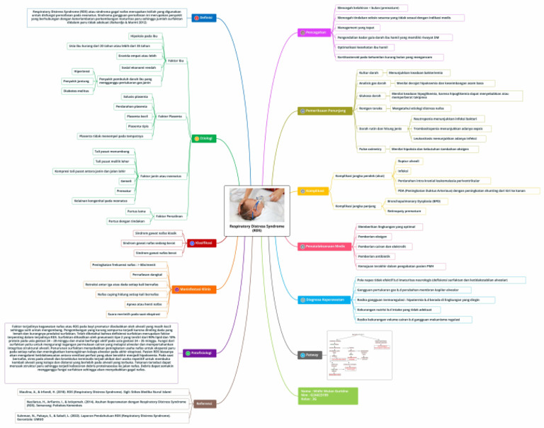 Mind Mapping Respiratory Distress Syndrome | PDF