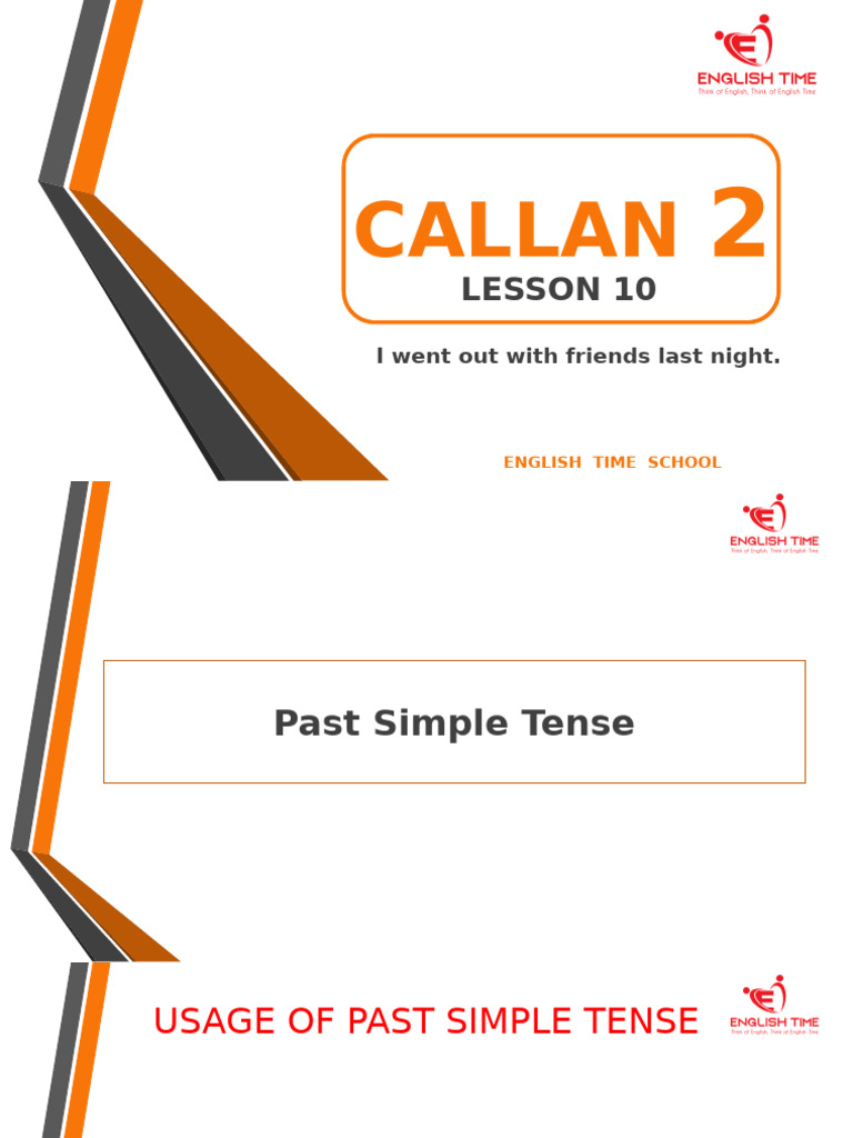 Callan 2 Lesson 10 | PDF | Linguistics | Grammar