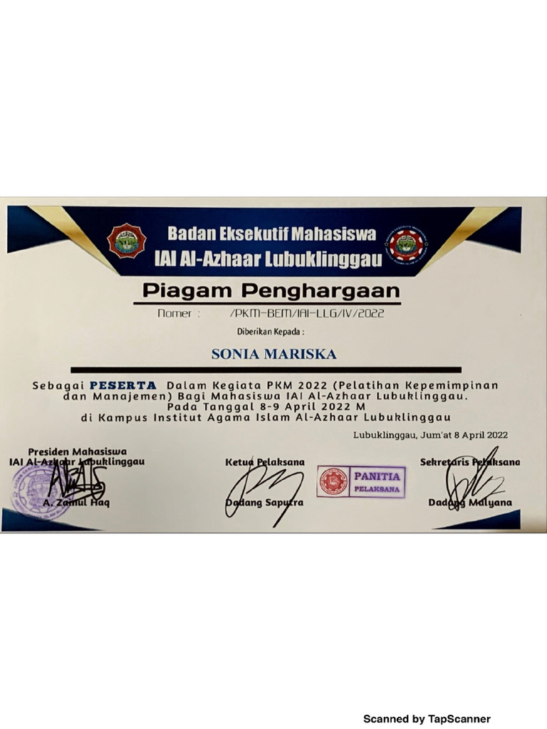 Peserta PKM 2022 | PDF