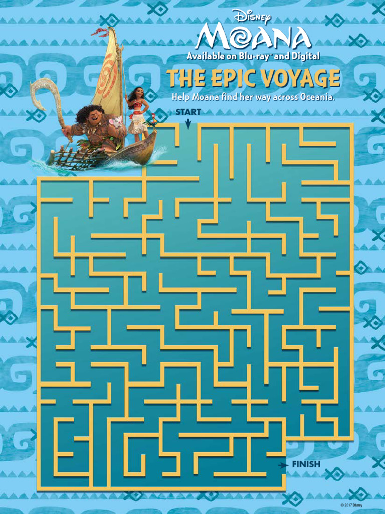 Moana Activity Book: Hidden Images & Games | PDF
