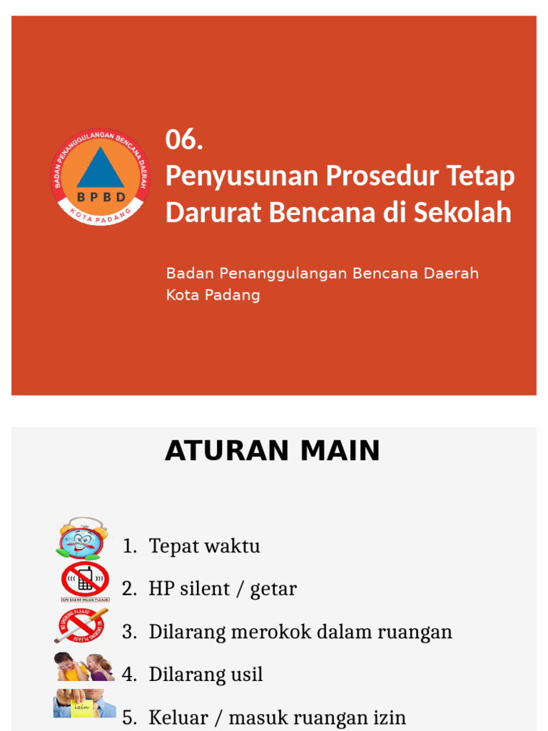 Penyusunan Protap PB Di Sekolah | PDF