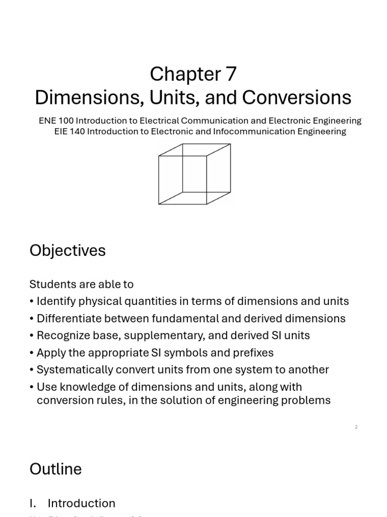 Chapter 07 Dimensions, Units, and Conversions | PDF | International System Of Units | Electronvolt