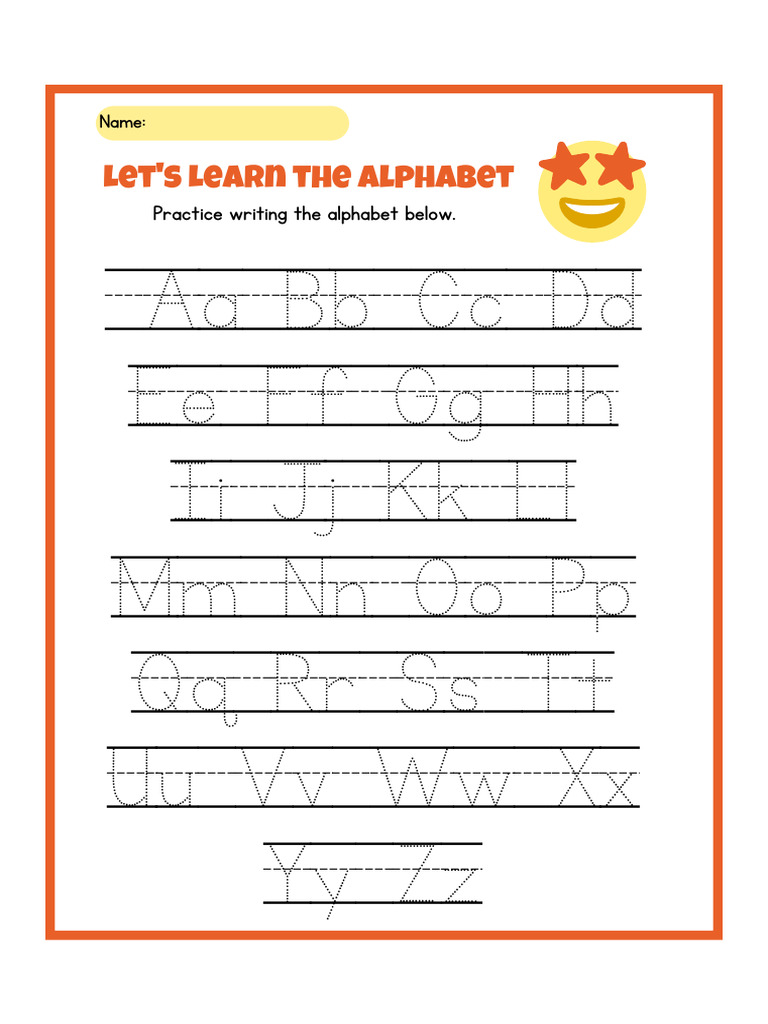 Tracing Lines and Letters | PDF