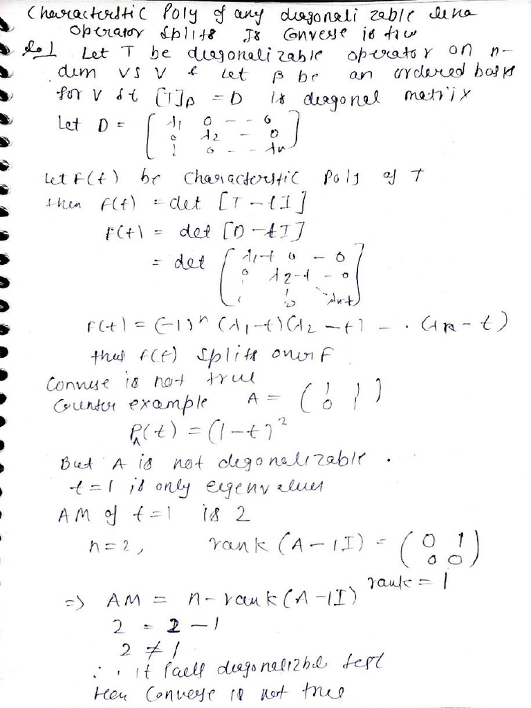 Advanced Linear Algebra | PDF