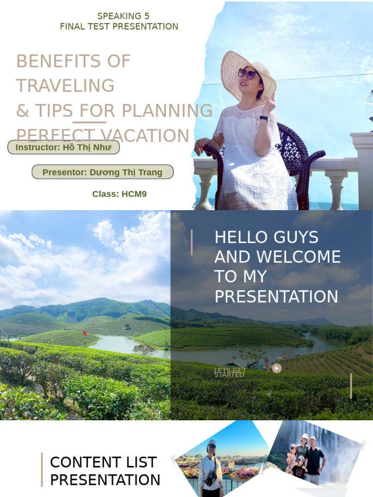Benefits of Traveling and TRANG | PDF | Nonverbal Communication ...