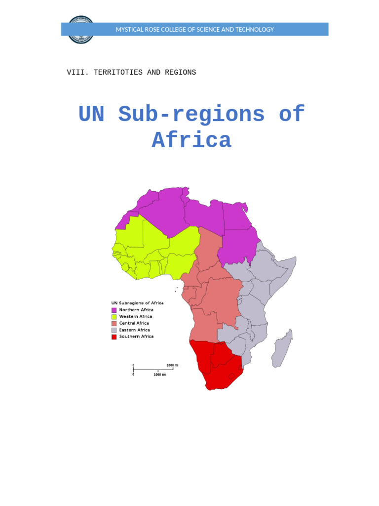Territories and Regions of Africa | PDF | Africa