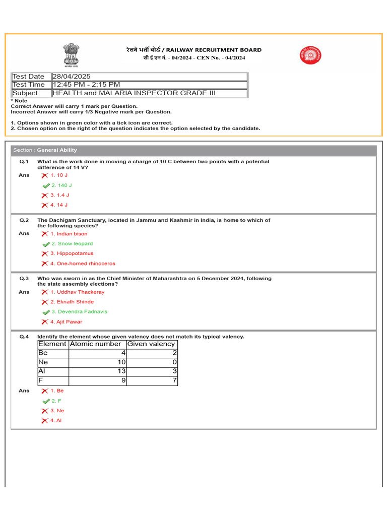 Health and Malaria Inspector Exam Guide | PDF | Infection | Low Density ...