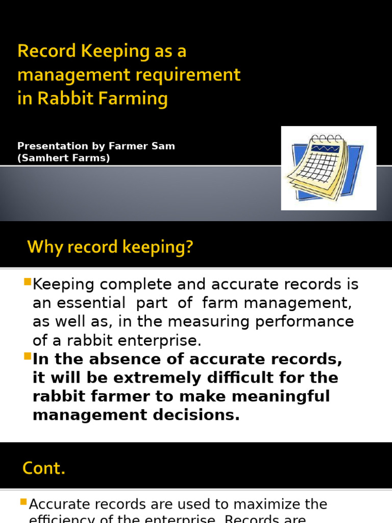 Record Keeping | PDF