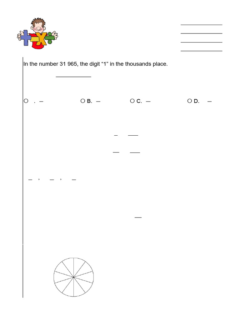 P.4 Mathematics Holiday Worksheet | PDF | Area | Rectangle