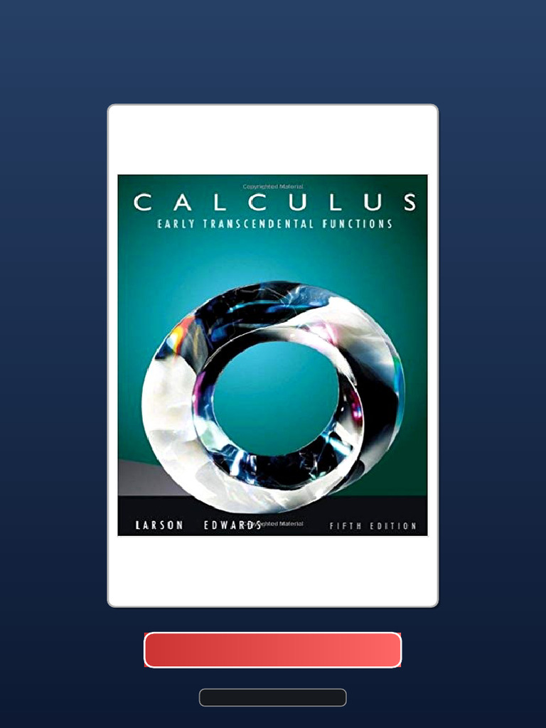 Calculus Early Transcendental Functions 5th Edition by Ron Larson Ebook ...