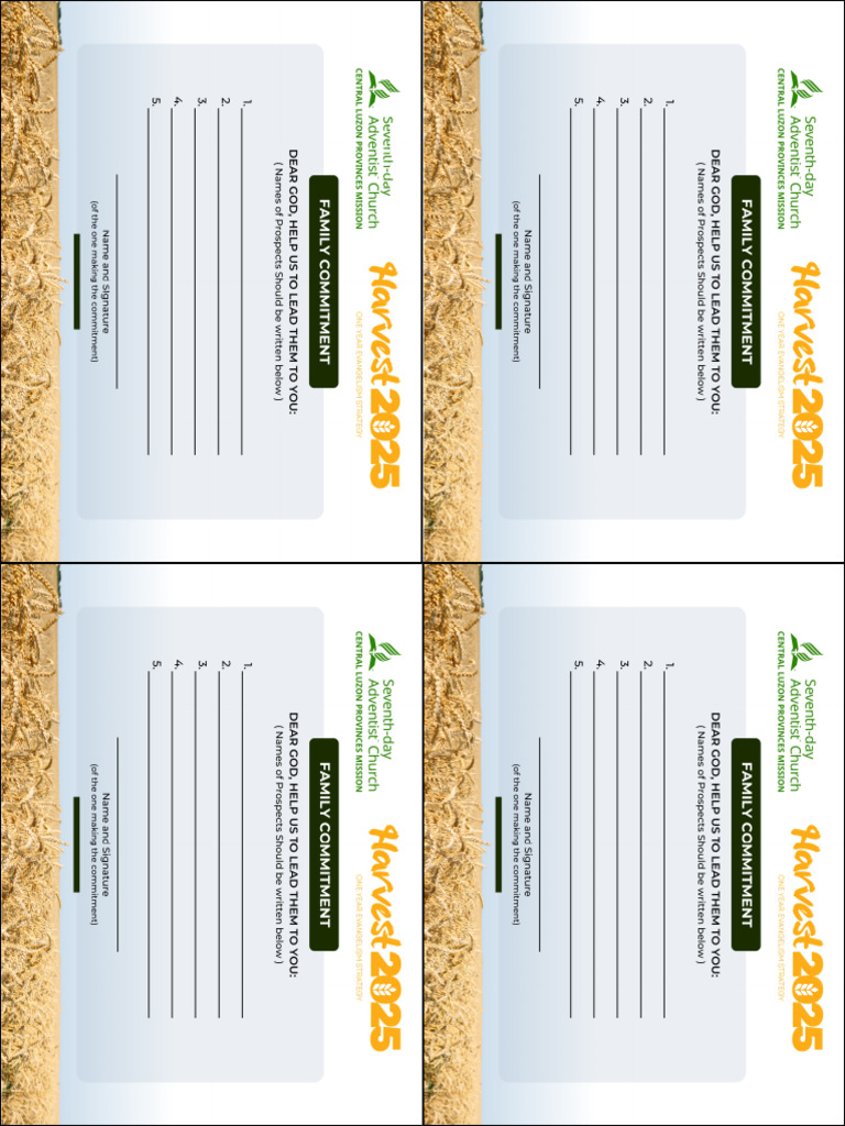 CLPM Harvest 25 Commitment Card For Print | PDF