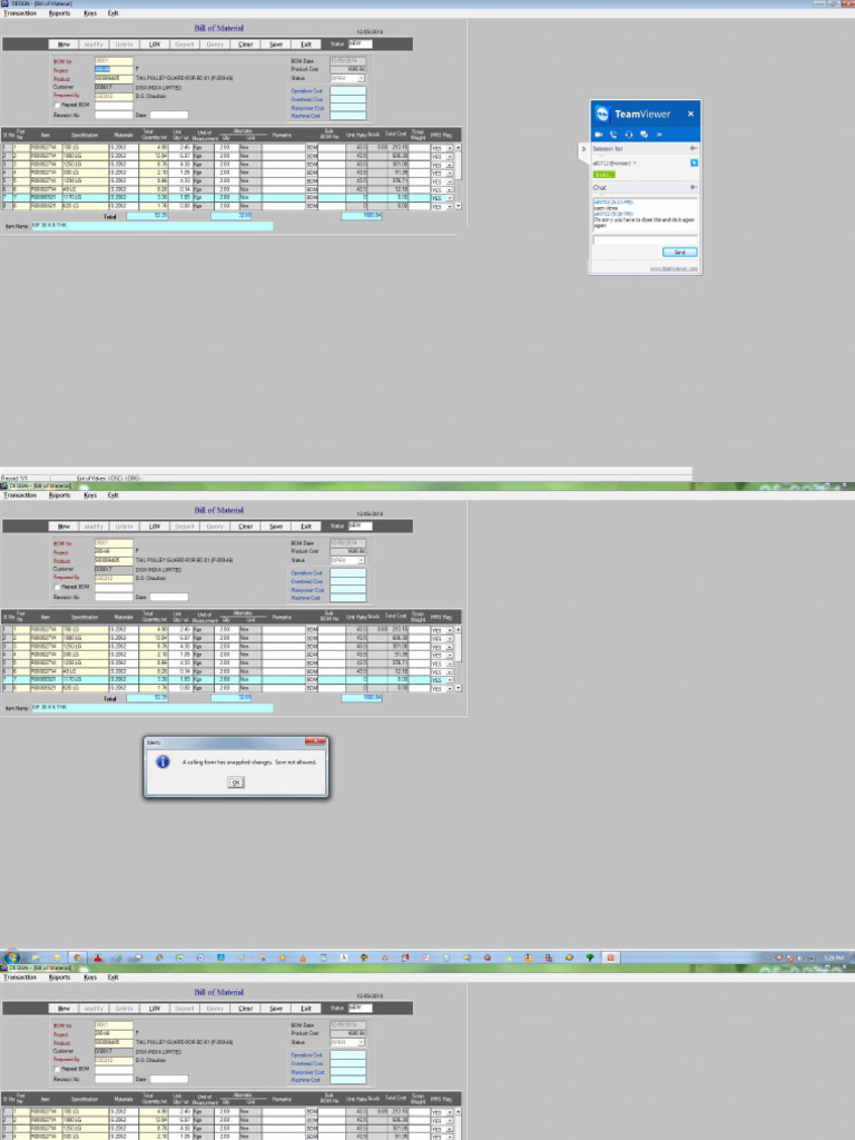 Erp Error in Bom | PDF