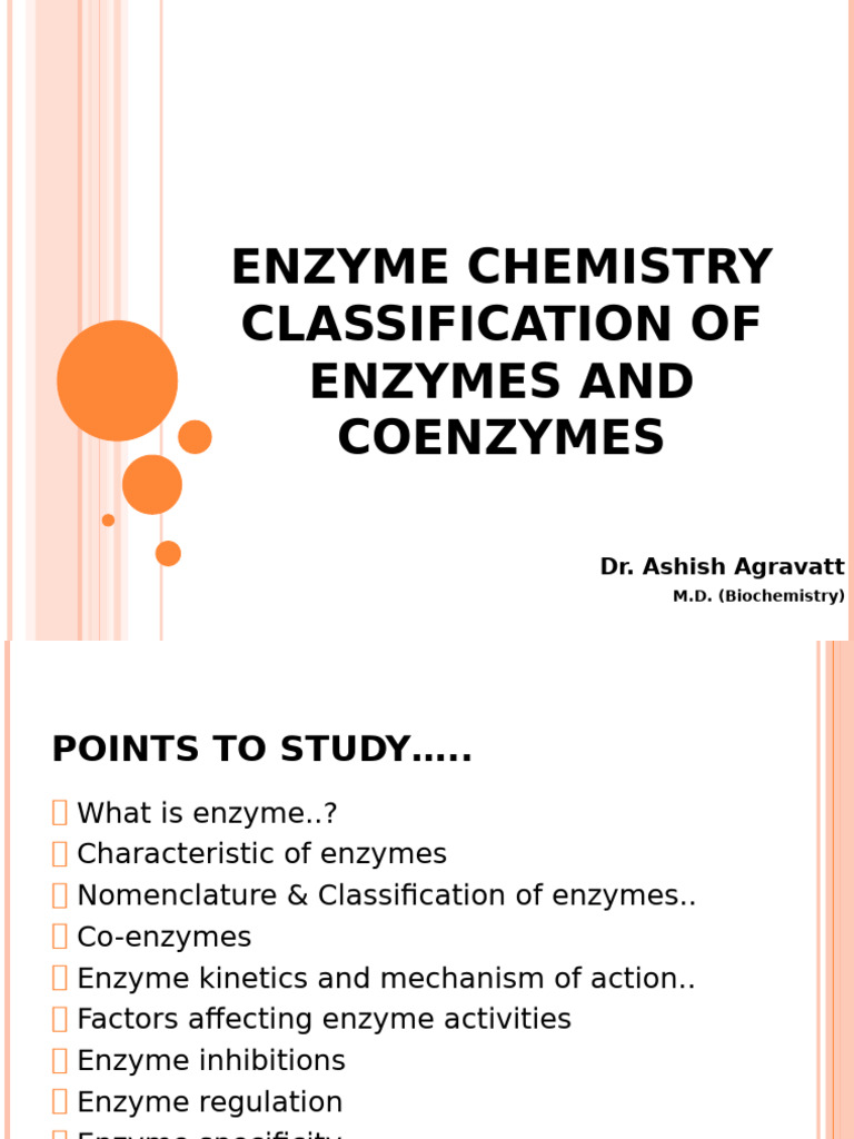 Coenzyme Classification Overview | PDF | Enzyme | Cofactor (Biochemistry)
