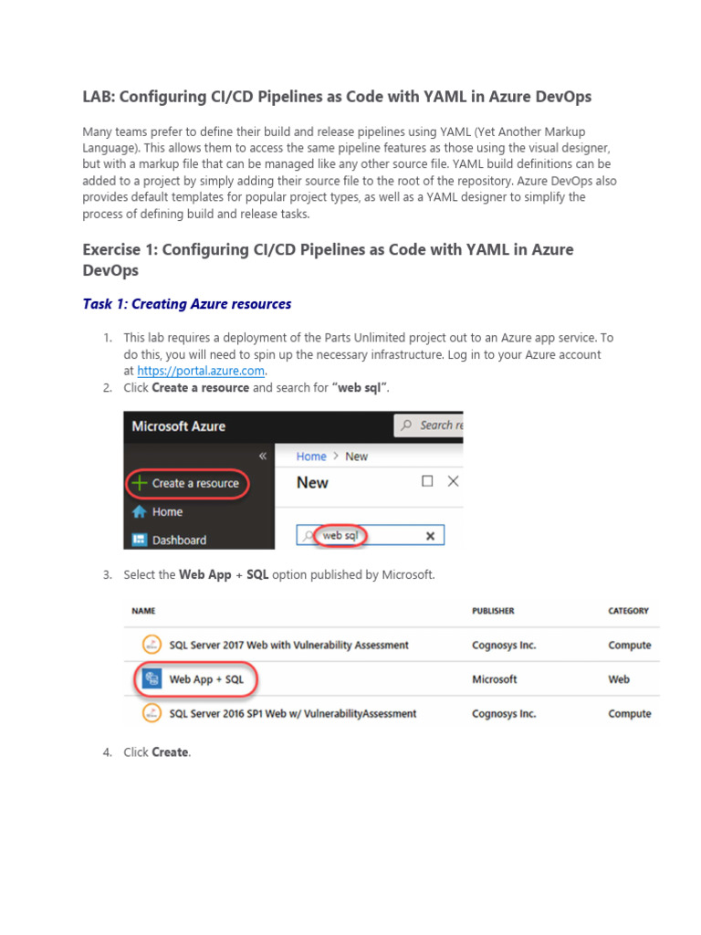 05-LAB-Configuring CI Pipelines As Code With YAML in Azure DevOps | PDF | Computing | Software