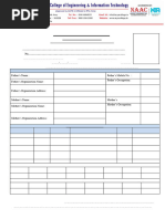 Student Placement Form and Guidelines | PDF | Recruitment
